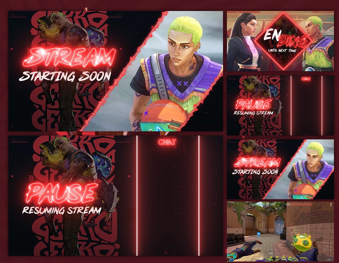 Gekko Animated Stream Overlay | Valorant New Agent | Valorant Stream ...