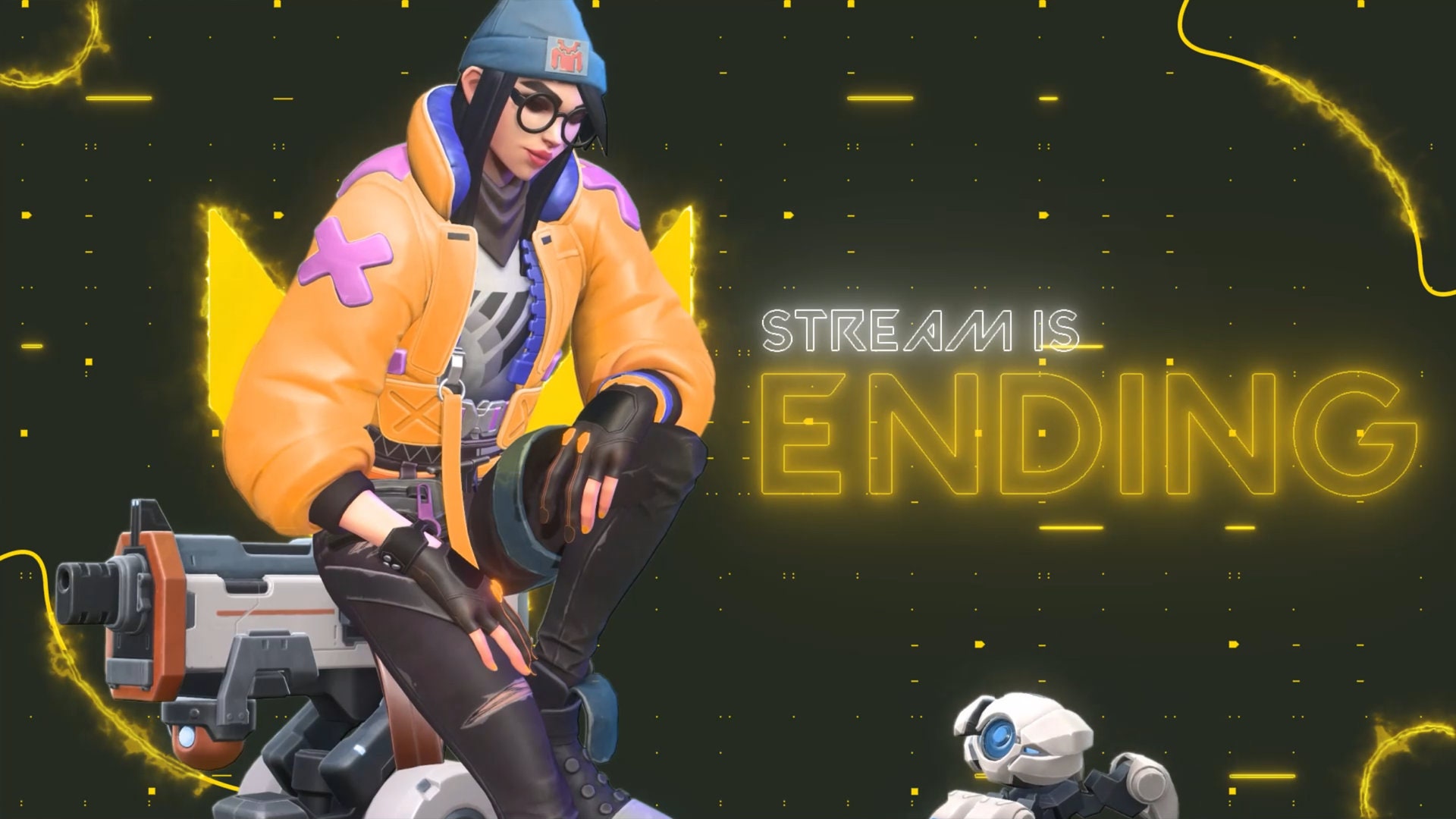 Killjoy Valorant Stream Overlays Pack Cute Killjoy Animated Stream ...