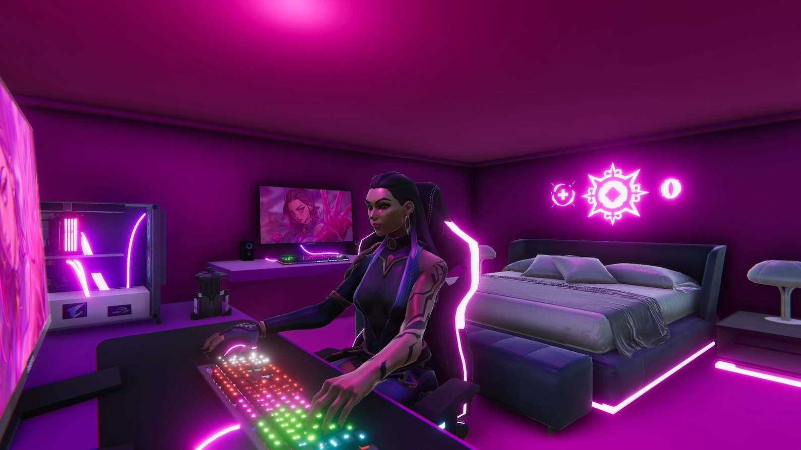 HD Valorant Reyna Animated Virtual Camera (webcam / Screen) - 1080p ...