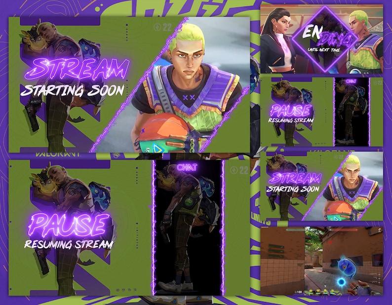 Valorant Gekko Stream Overlay | Valorant Overlay | Gekko Animated ...