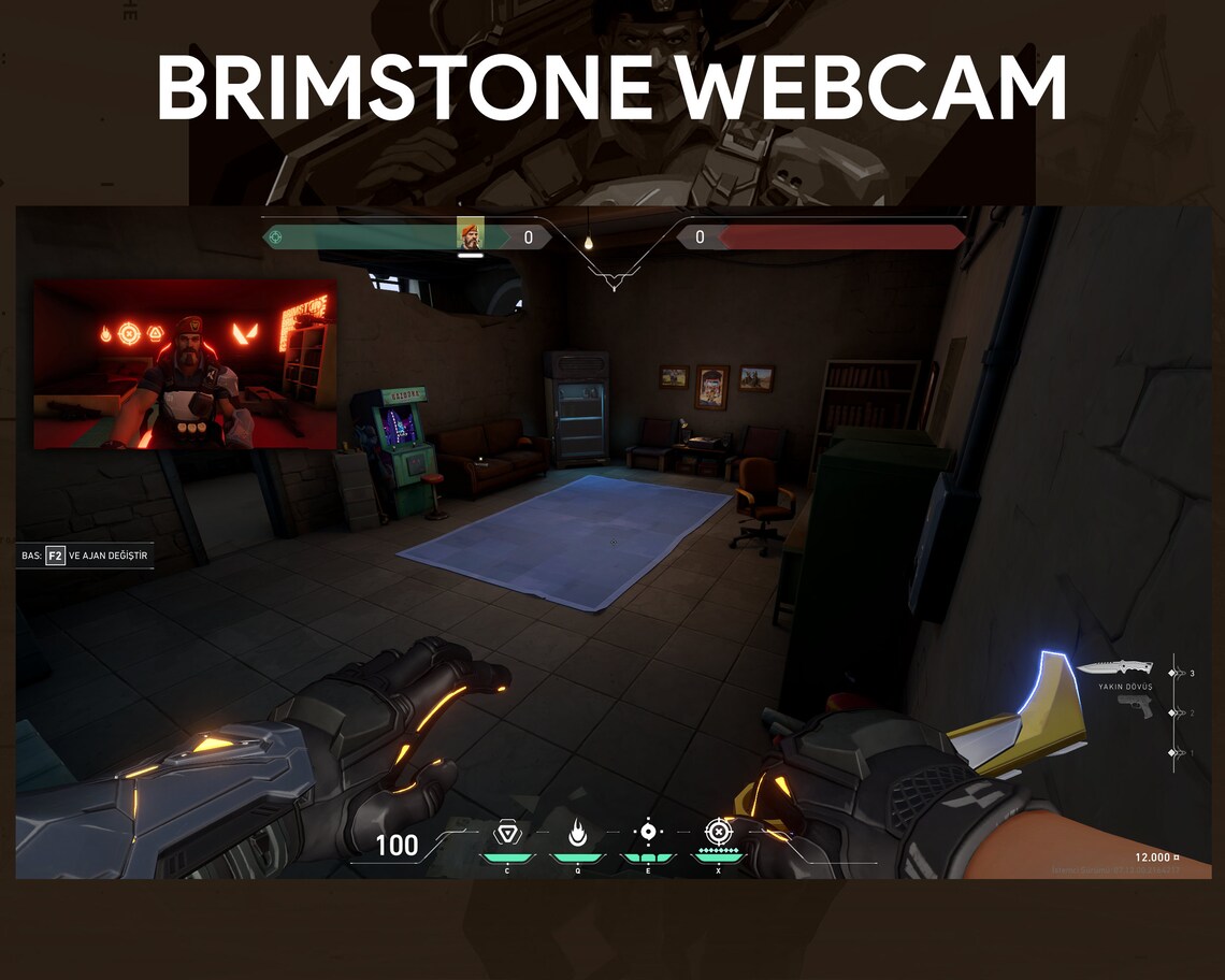 HD Valorant Brimstone Animated Virtual Camera (webcam / Screen) - 1080p ...