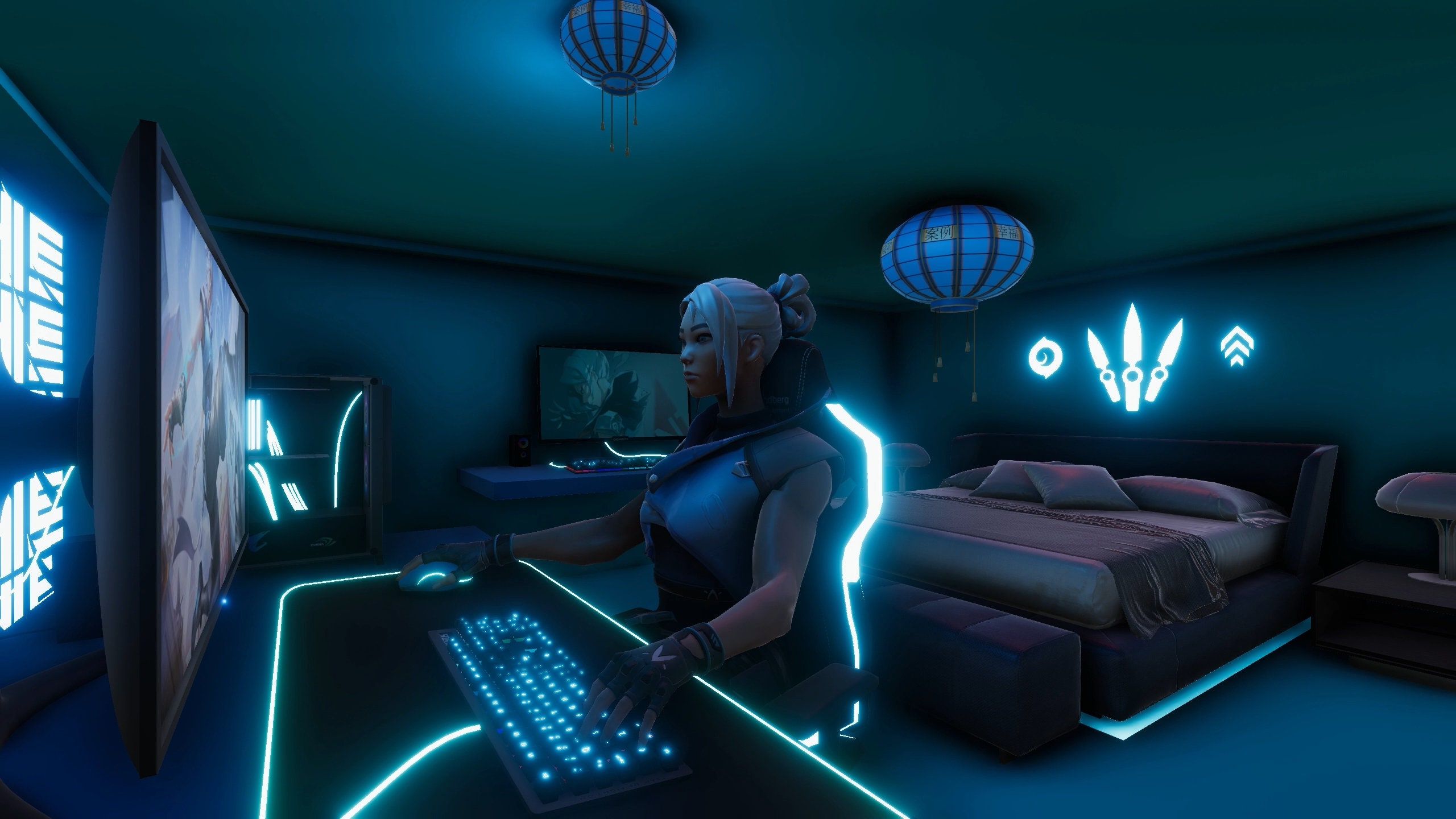 HD Valorant Jett Animated Virtual Camera (webcam / Screen) - 1080p Loop ...