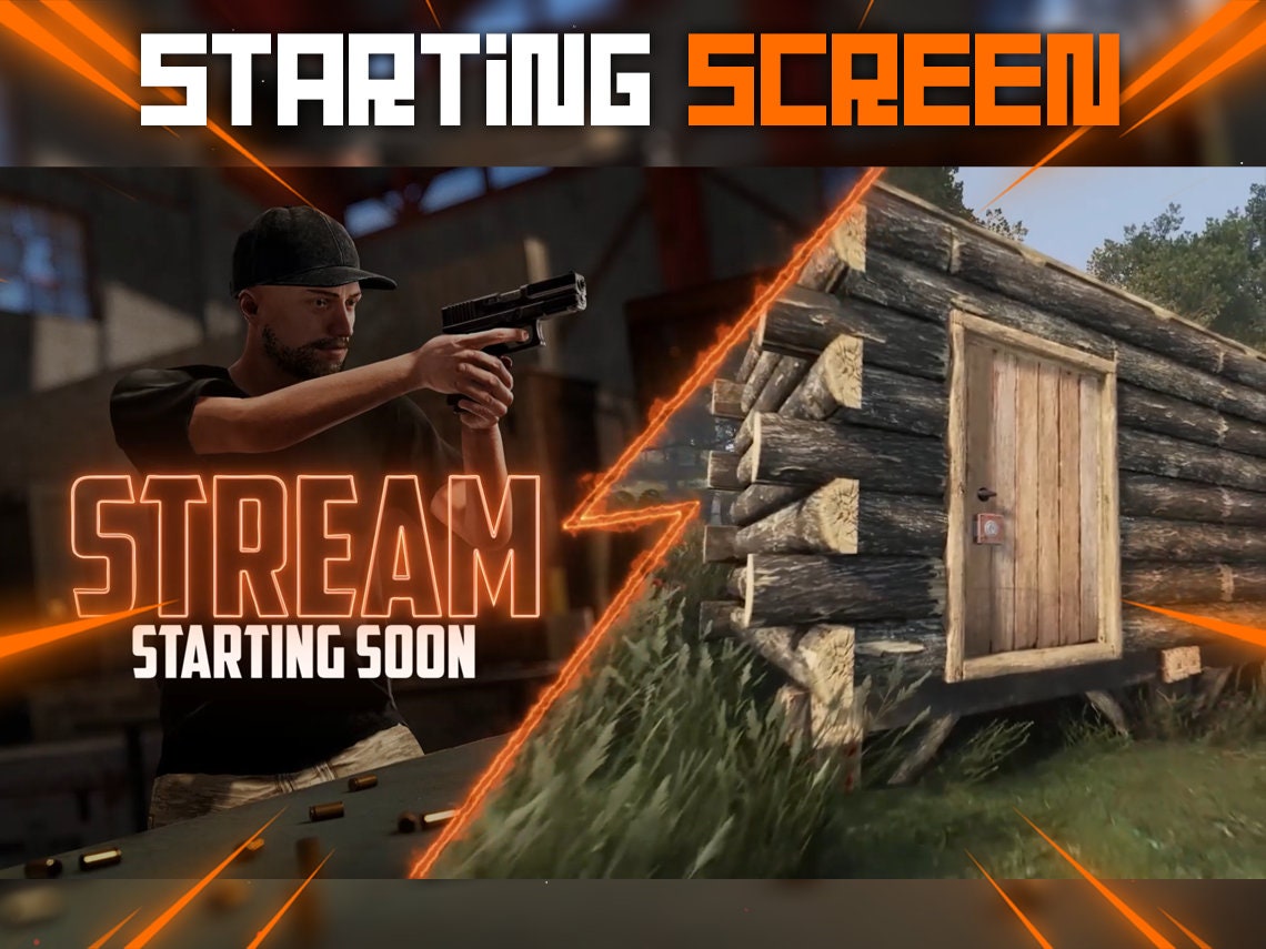 Rust Game Animated Twitch Overlay Package Starting, Pause, Ending ...
