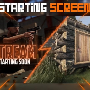 Rust Game Animated Twitch Overlay Package | Starting, Pause, Ending ...
