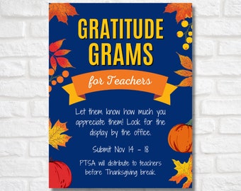 Gratitude Gram Poster - Etsy
