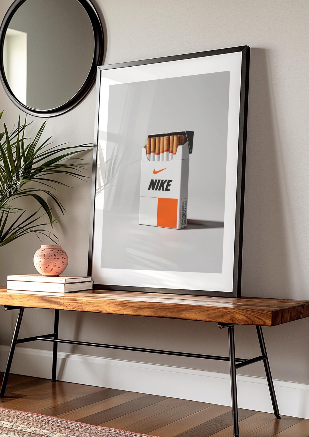 Vintage Nike Cigarette Poster, Hypebeast Decor for Sneakerhead Lovers ...