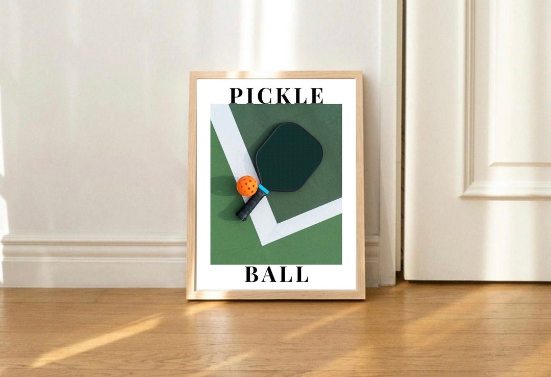 Pickleball Wall Art, Pickleball Poster, Downloadable Wall Art ...