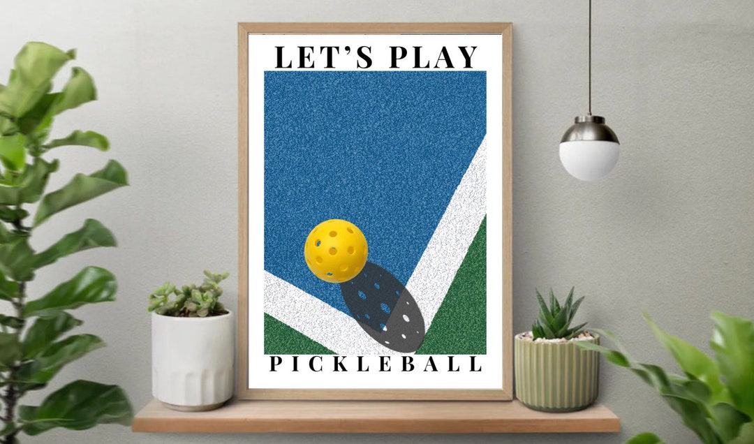Pickleball Wall Art Pickleball Poster Downloadable Wall Art - Etsy
