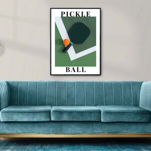 Pickleball Wall Art, Pickleball Poster, Downloadable Wall Art ...