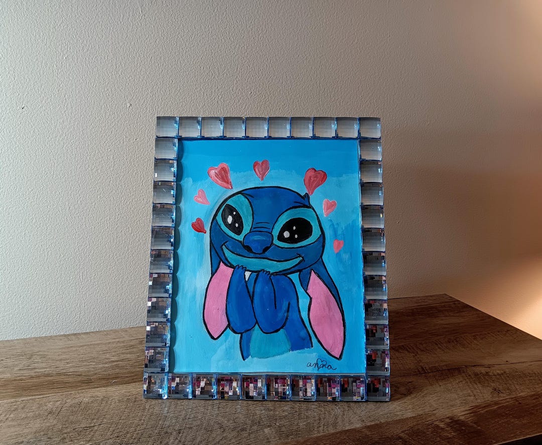 Stitch Wall Decor, Stitch Wall Art, Stitch Drawing, Stitch Decor - Etsy