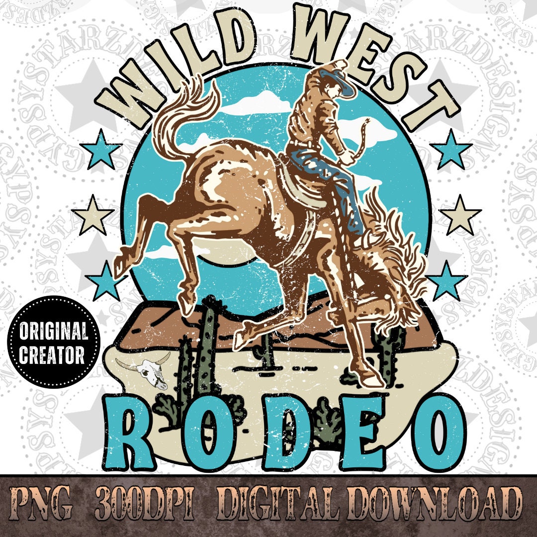 Western Png, Wild West Rodeo Design, Western Cowboy Design, Western ...