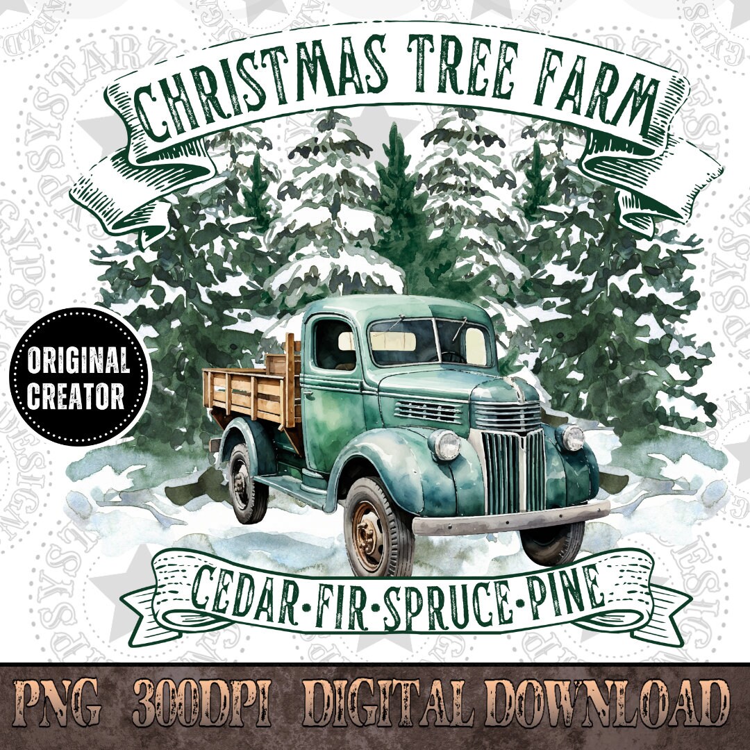 Christmas Tree Farm Design Png | Christmas PNG Sublimations, Winter ...