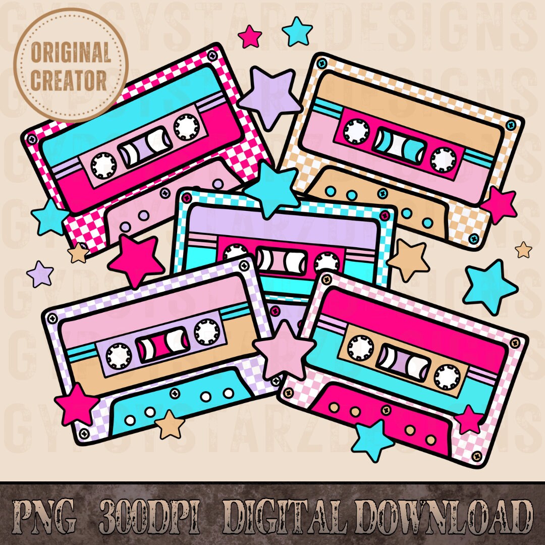 Blank Retro Cassette Tapes Png, Original Creator, Cassette Tapes ...