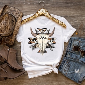 Western Png Cow Print Aztec Western Bull Skull Png Western - Etsy