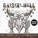 Raisin Hell Western Design, Western Png, Cowgirl PNG, Flower Design ...