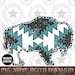Western Buffalo Png, Animal Print Aztec Western Buffalo Png, Western ...