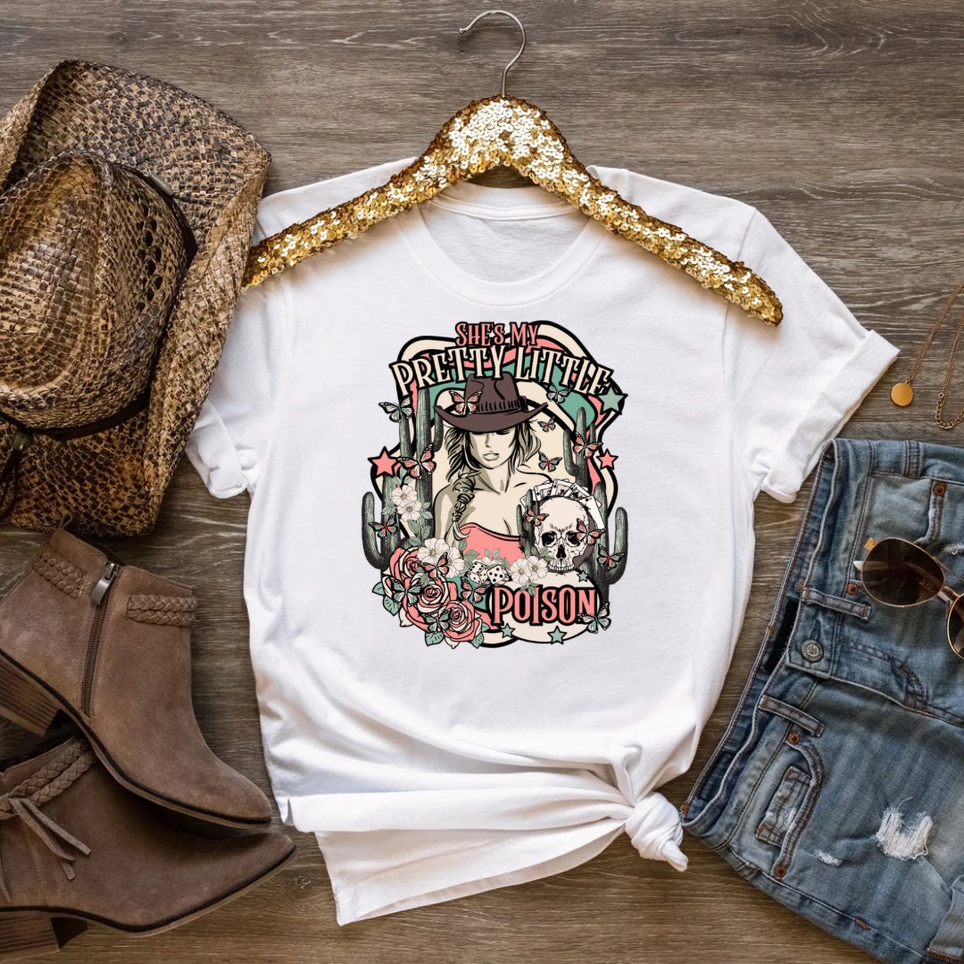 She's My Pretty Little Poison Png | Western PNG Sublimation, Designs ...