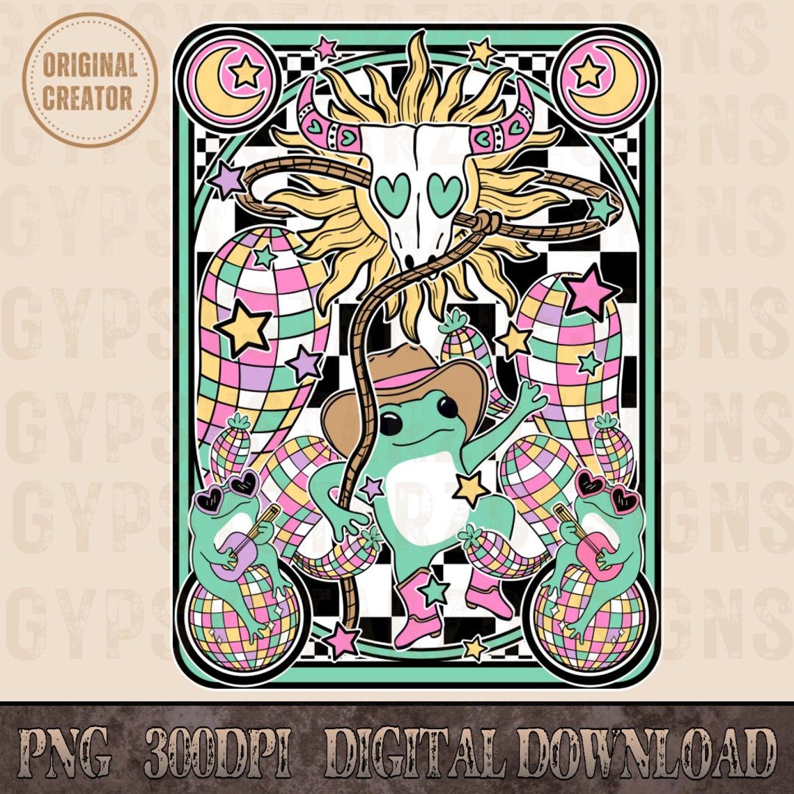 Retro Western Png, Checkered Print Western, Retro PNG, Country Png ...