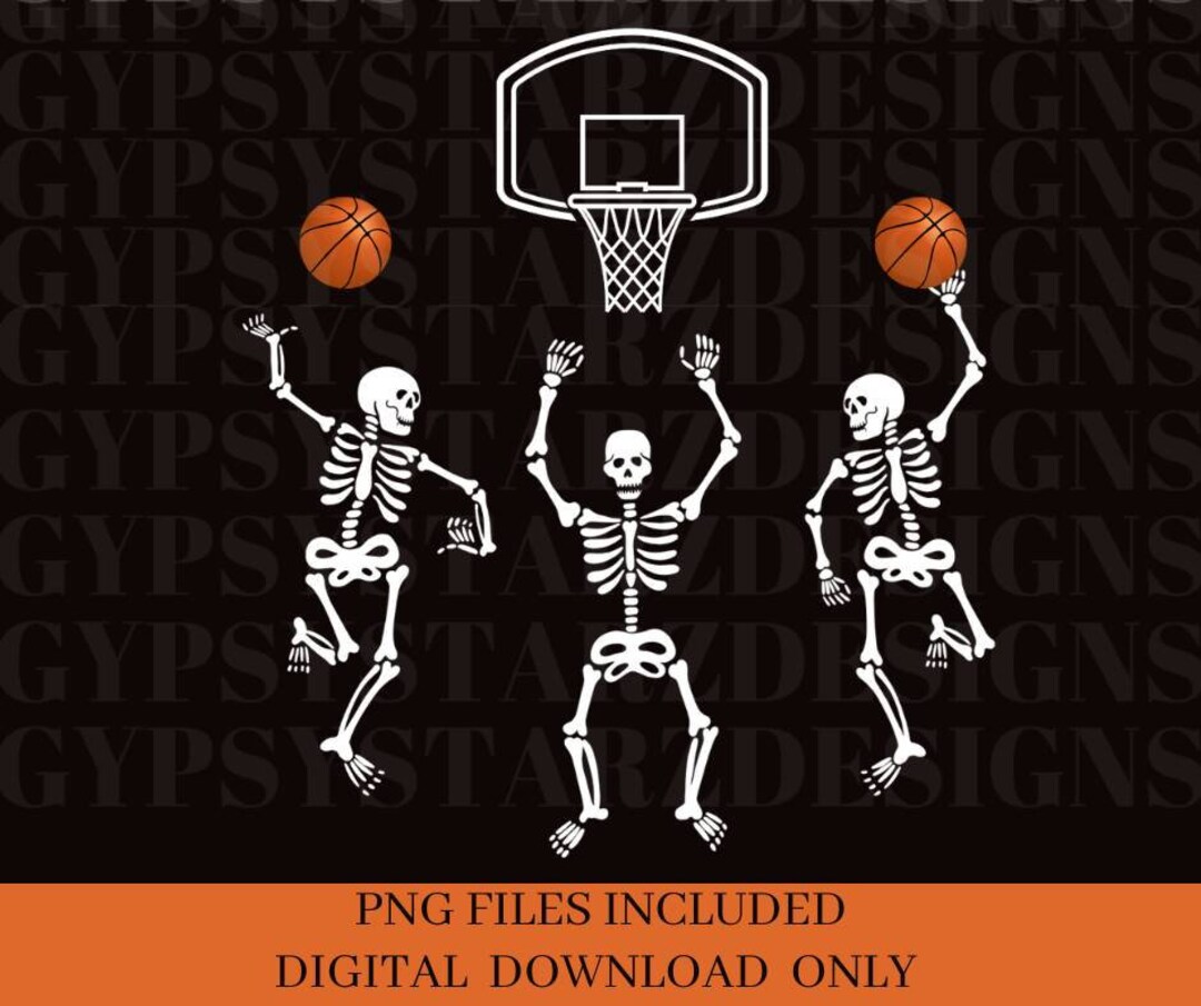 Basketball Skeleton PNG File Basketball PNG Instant - Etsy