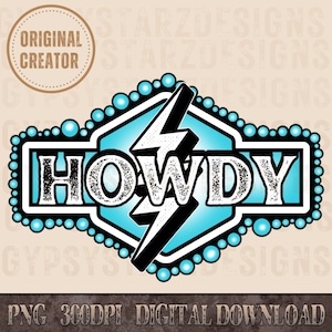 Howdy PNG, Western Sublimation PNG, Instant Download, Digital Download ...