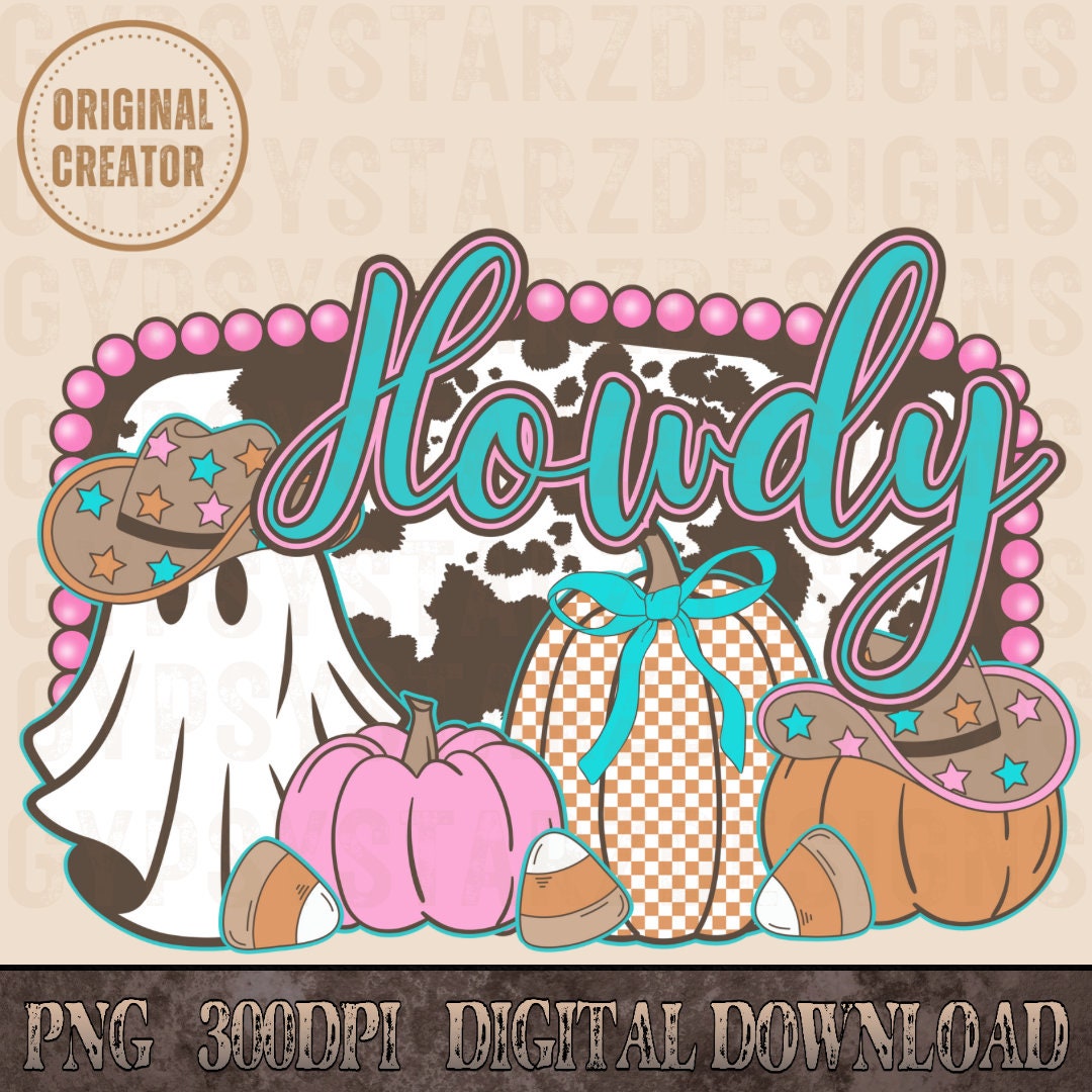 Howdy Cow Print Buckle PNG, Western Belt Buckle Sublimation PNG ...