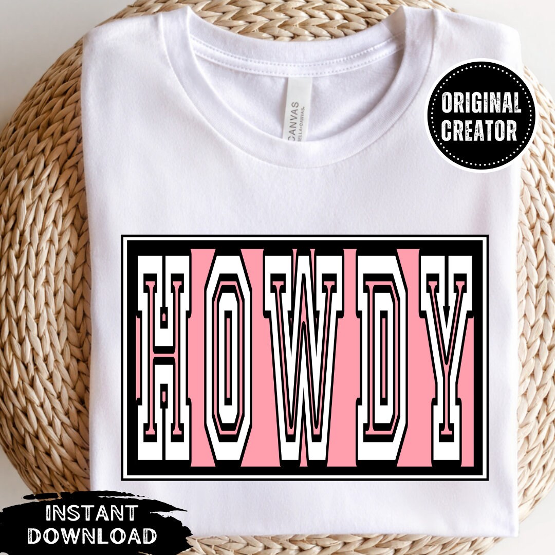 Howdy Png, Western PNG, Western Sublimation, Png File, Instant Download ...