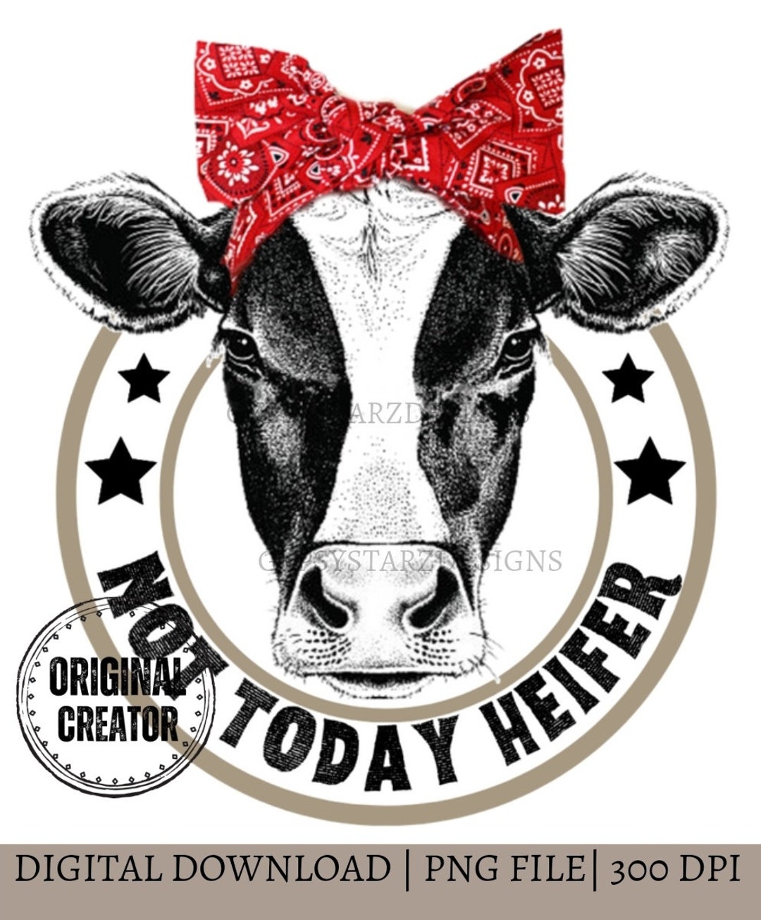 Not Today Heifer Png, Heifer Western PNG, Western Sublimation PNG, Png ...