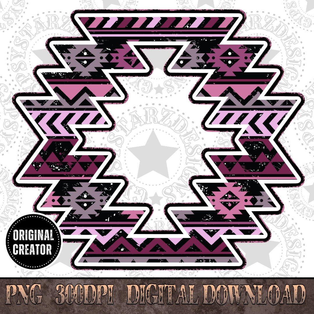 Aztec Png, Tribal Print Aztec Western Png, Western Tribal Design ...