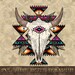 Aztec Western Bull Skull Png, Western PNG, Western PNG, Png File ...