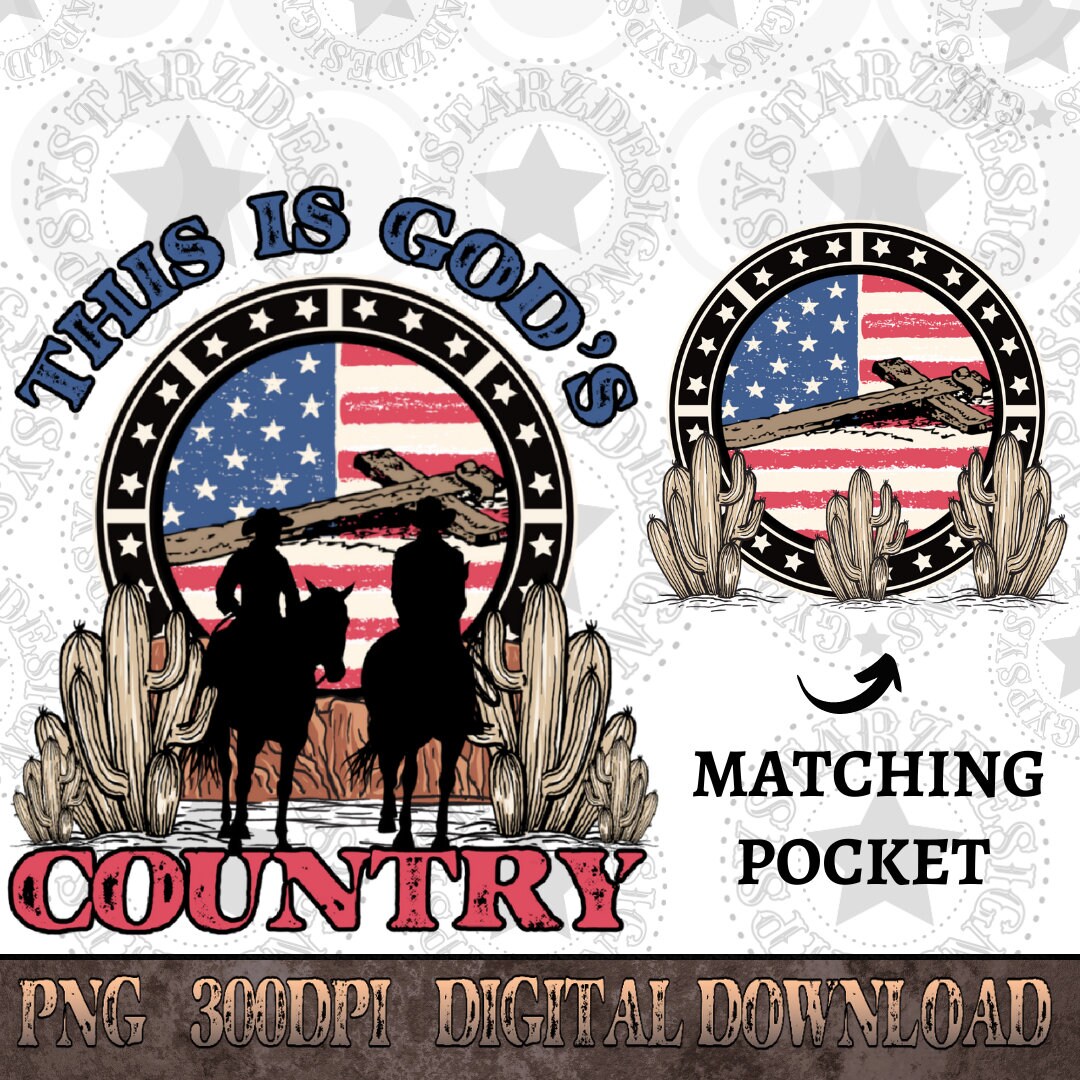 Western PNG | God's Country Sublimation Design (digital Download) - Etsy
