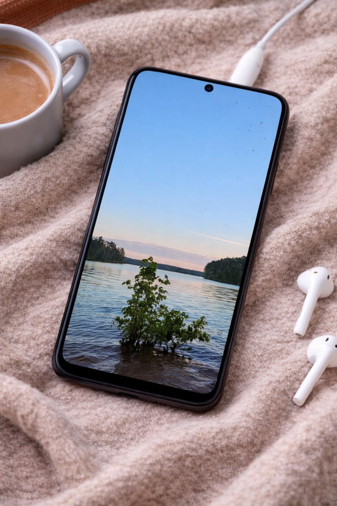 Quiet Waters | Calm Lake Phone Wallpaper | Peaceful Nature Background ...