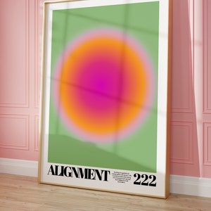 222 Angel Number Downloable Print · Aura Poster Print · Danish Pastel ...