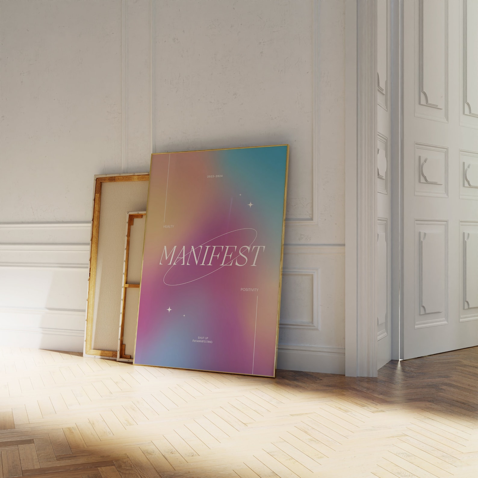 Manifest Wall Art Colorful Aura Poster Affirmation Wall Art - Etsy