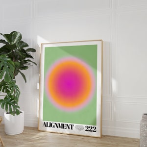 222 Angel Number Poster · Aura Poster Print · Mental Health Poster ...