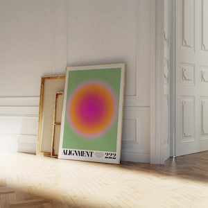 222 Angel Number Downloable Print · Aura Poster Print · Danish Pastel ...