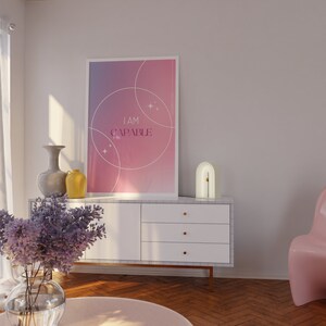 Positive Affirmation Wall Art Motivation Poster Digital Inspirational ...