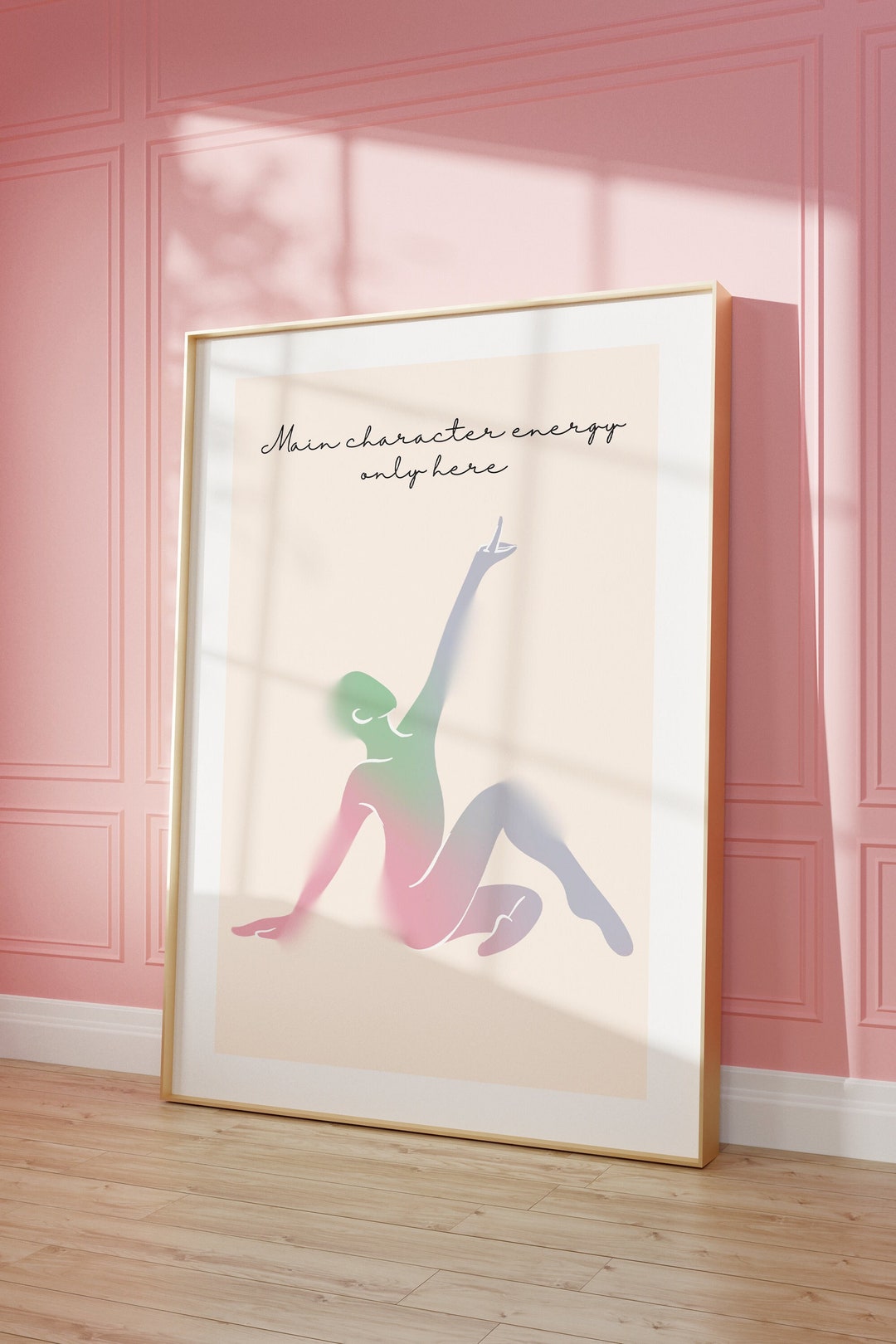 Main Character Energy Print, Gen Z Humor, Positive Energy (digital ...