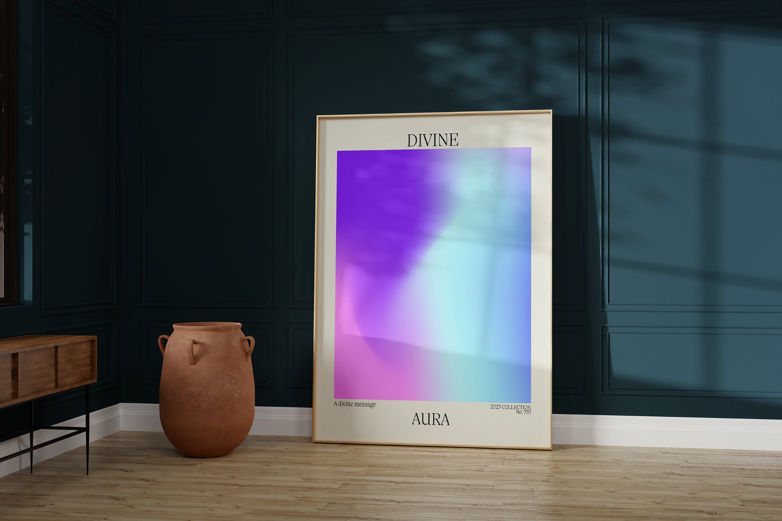 Divine Aura Poster Gradient Spiritual Art Print Affirmation - Etsy