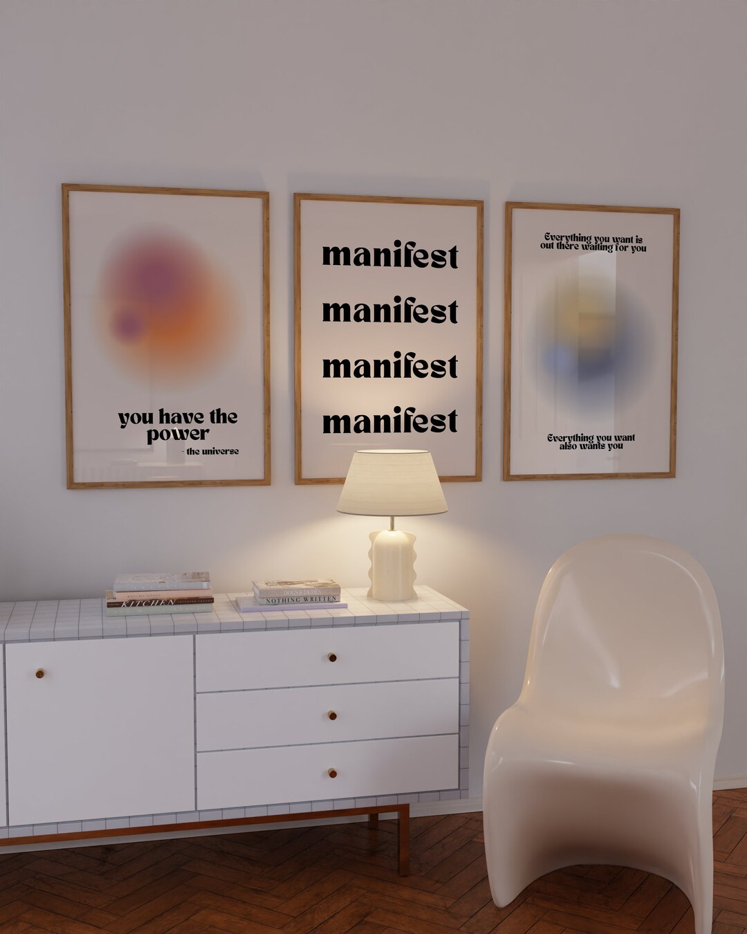 Retro Manifest Poster Set, Affirmation Wall Art (digital Download) - Etsy