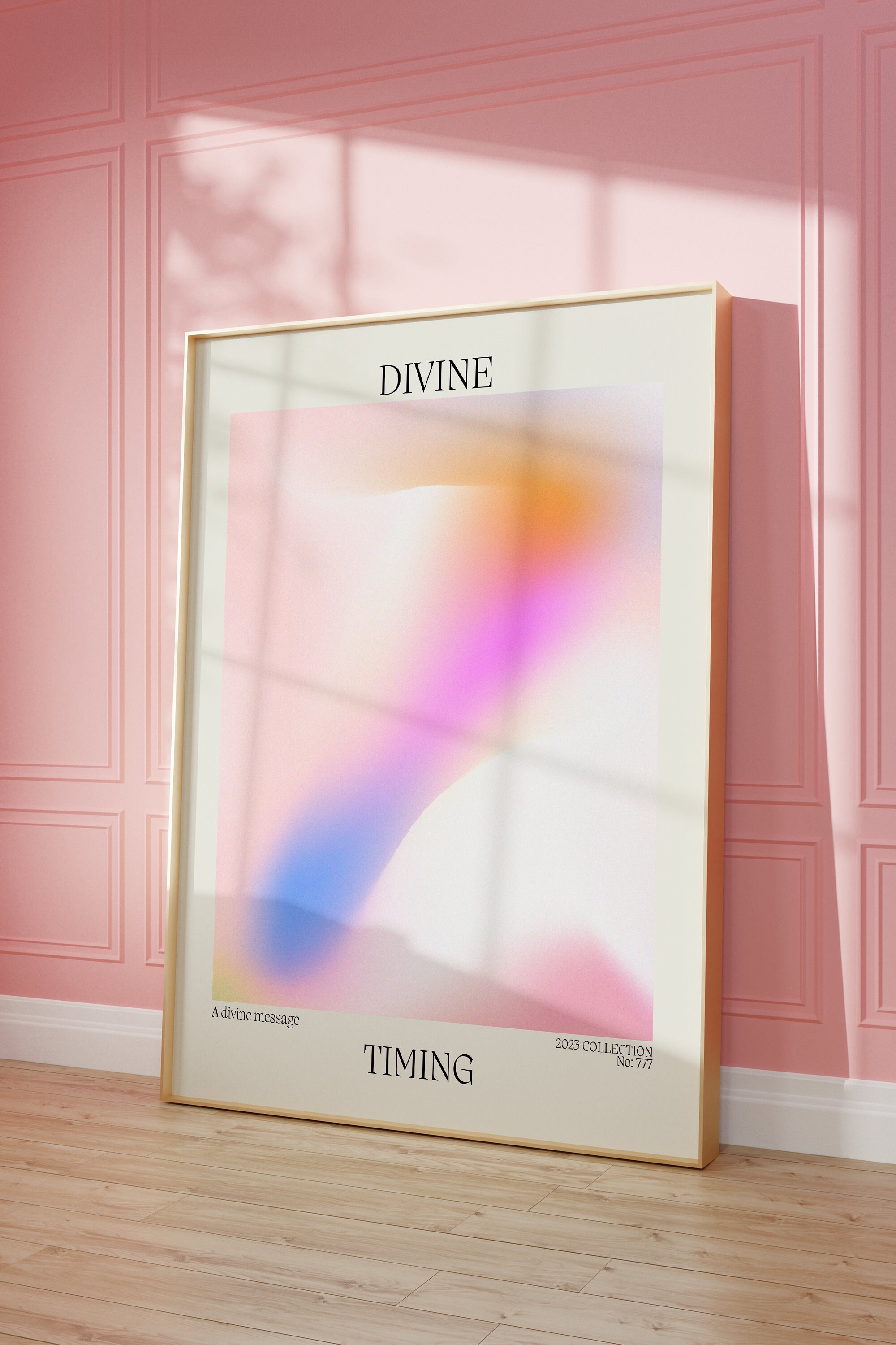 Divine Timing Aura Print, Y2K Boho Spiritual Art (digital Download) - Etsy