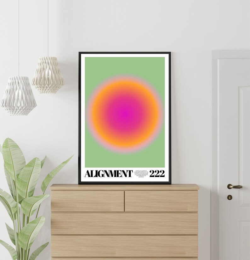 222 Angel Number Downloable Print Aura Poster Print Danish - Etsy