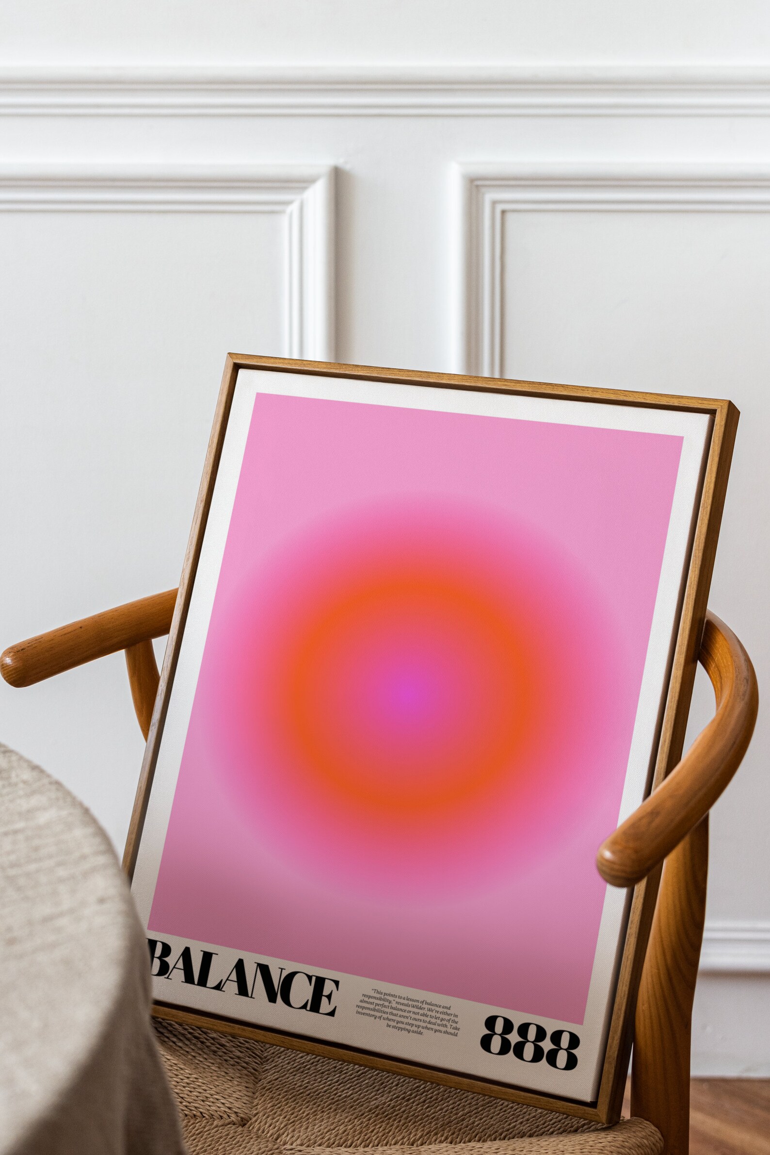 Gradient Angel Numbers Balance Art Print Aura Poster Print - Etsy