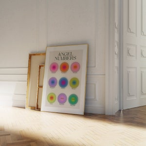 Angel Numbers Poster Print · Gradient Aura Posters · Angel Number ...