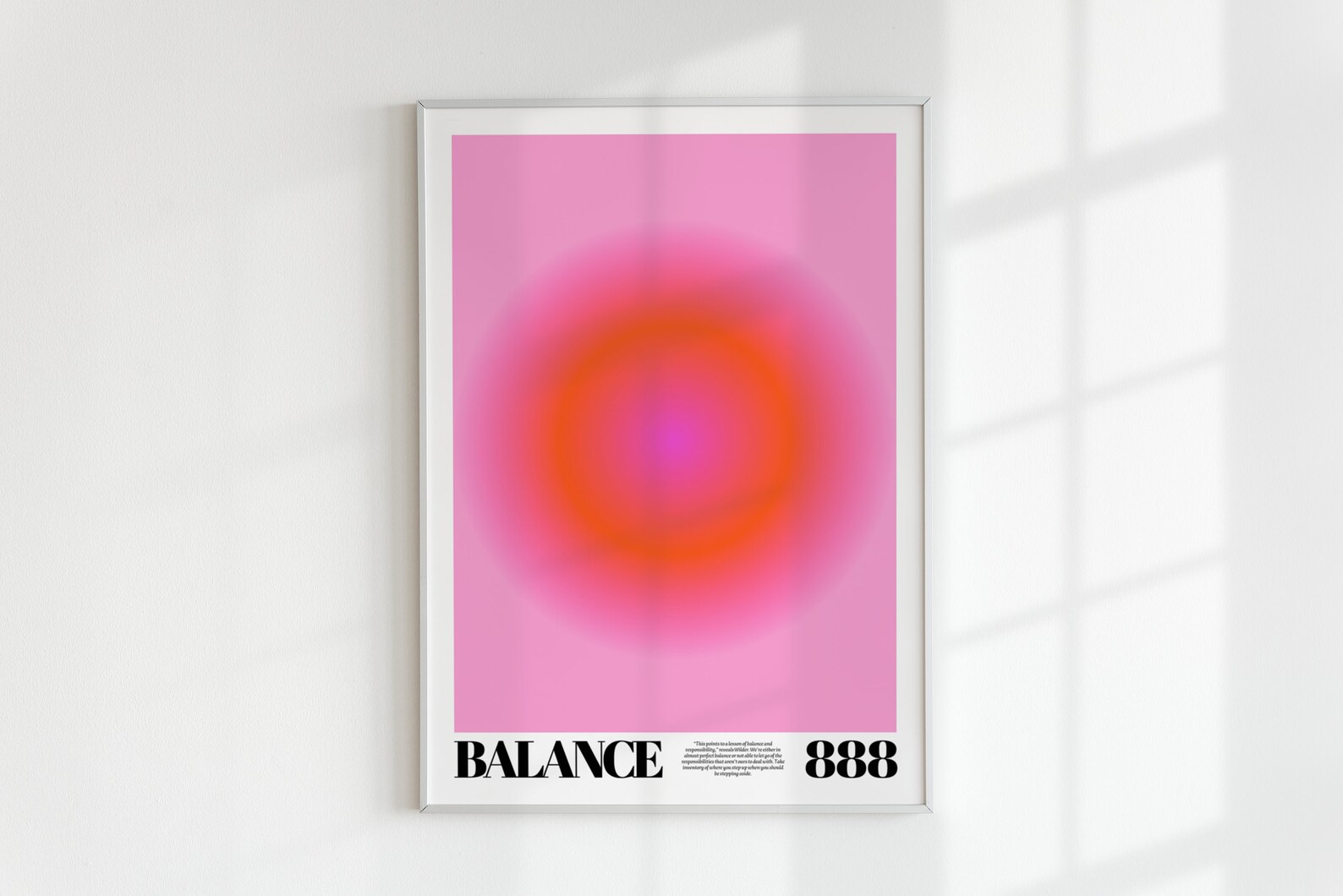 Gradient Angel Numbers Balance Art Print Aura Poster Print - Etsy