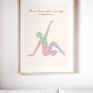 Main Character Energy Print, Tiktok Wall Art, Gen Z Humor Art, Dorm ...