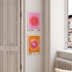 Gradient Angel Numbers Balance Art Print - Aura Poster Print ...