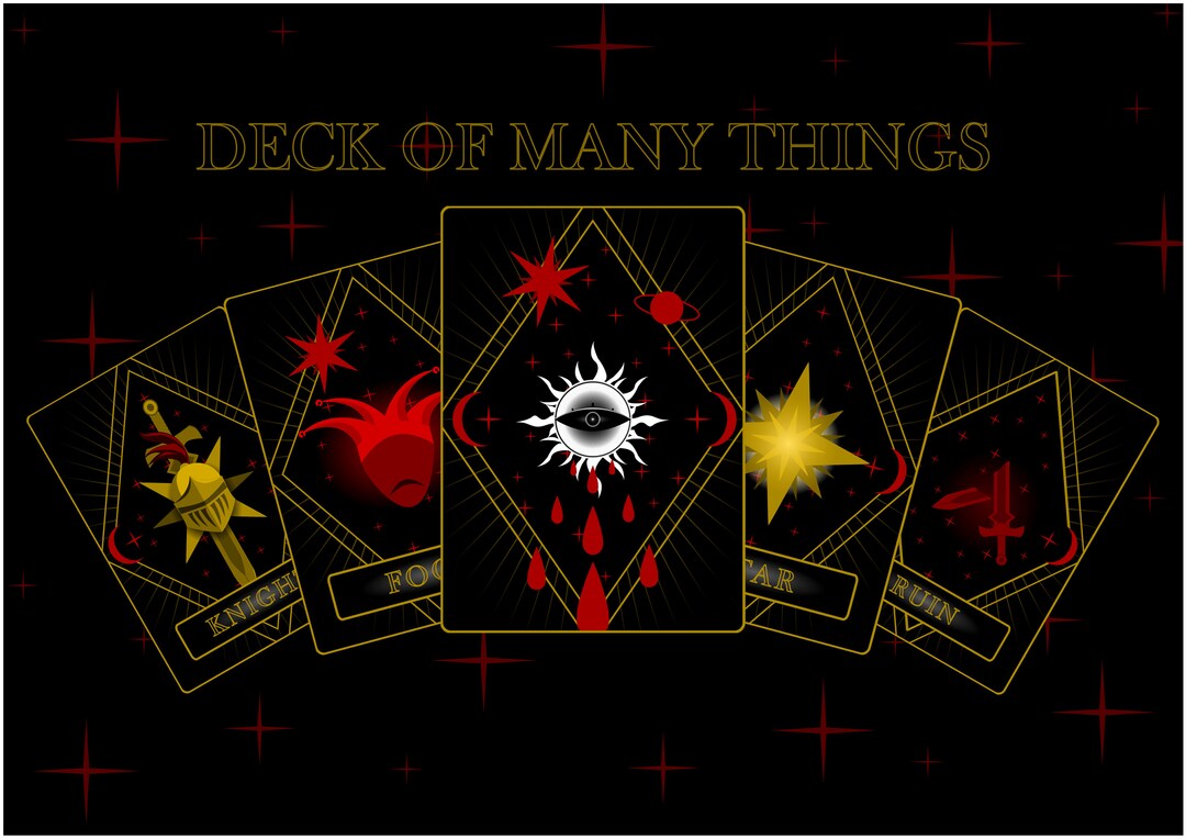 Deck of Many Things Dnd 5E Compatible Printable Digital - Etsy
