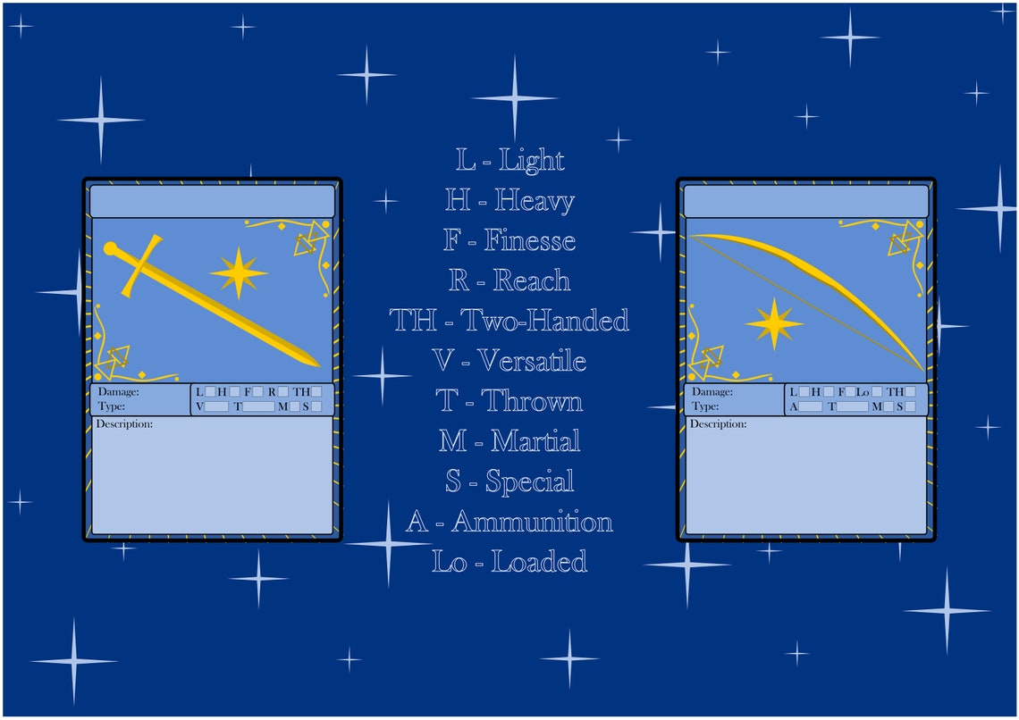 Weapons Tokens | Dnd 5E Compatible | Printable | Digital Only ...