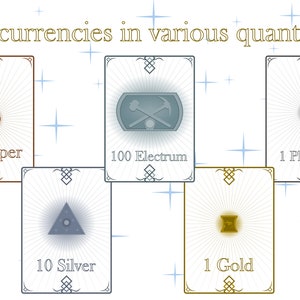 Coins Tokens | Dnd 5E Compatible | Printable | Digital Only | Dungeons ...