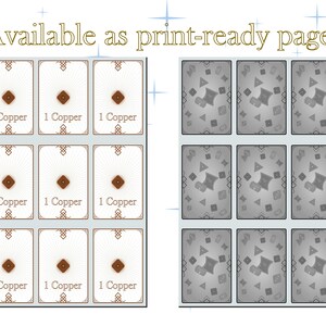 Coins Tokens Dnd 5E Compatible Printable Digital Only - Etsy